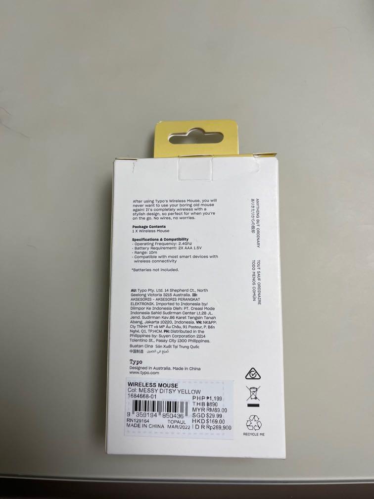 Typo wireless mouse, Computers & Tech, Parts & Accessories, Mouse ...