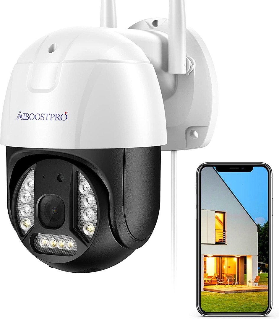(USED)AIBOOSTPRO 360° CCTV Camera with Color Night Vision,Auto Tracking ...