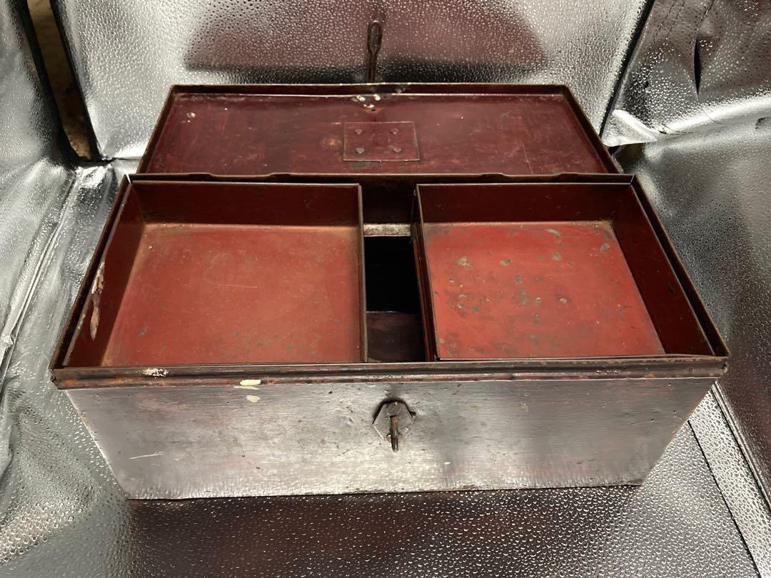 Vintage Metal Storage Box, Furniture & Home Living, Home Improvement ...
