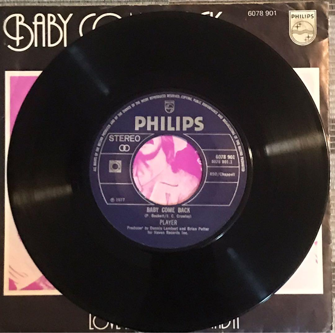 Vinyl Record - - Player - Baby Come Back 7” single , Hobbies & Toys ...