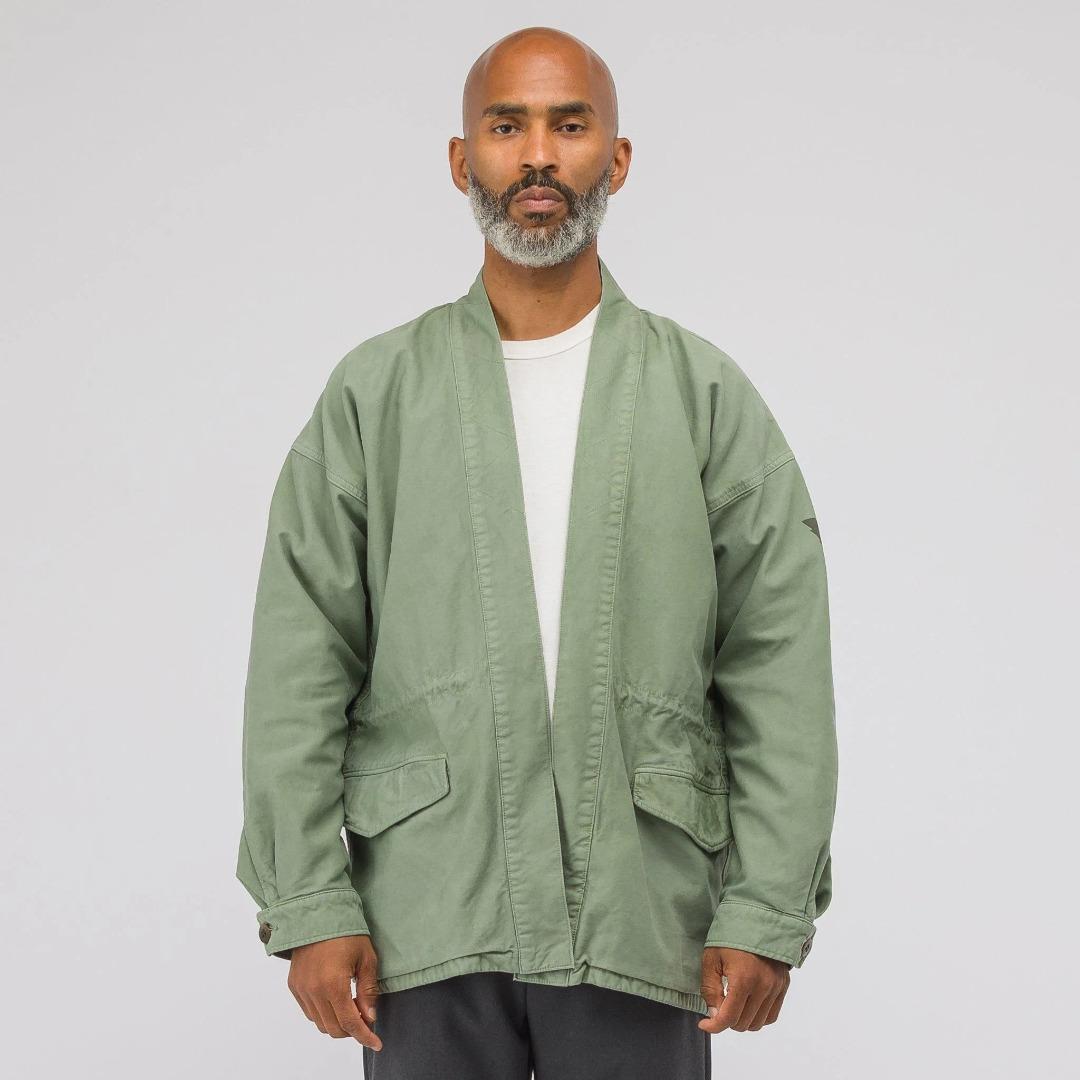 VISVIM SANJURO BENNY JKT Sanjurou Benny jacket Olive green, Men's ...