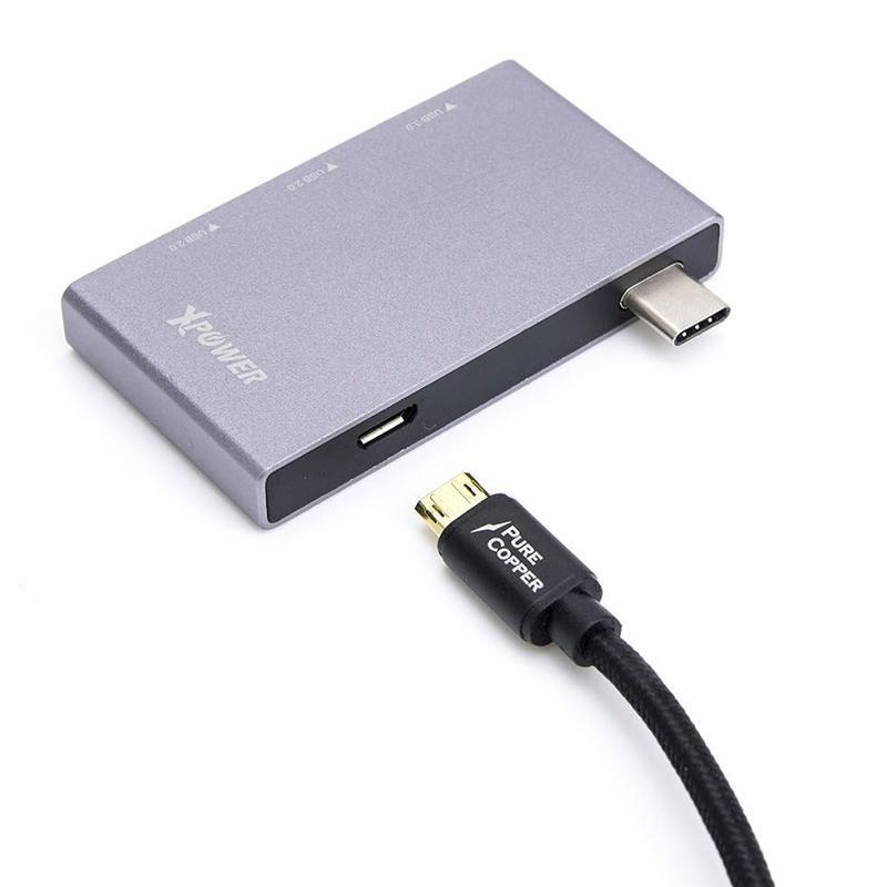 XPower HU3C Aluminium Alloy Type-C & Micro USB 2 in 1 USB 3.0 Hub, Mobile Phones & Gadgets ...