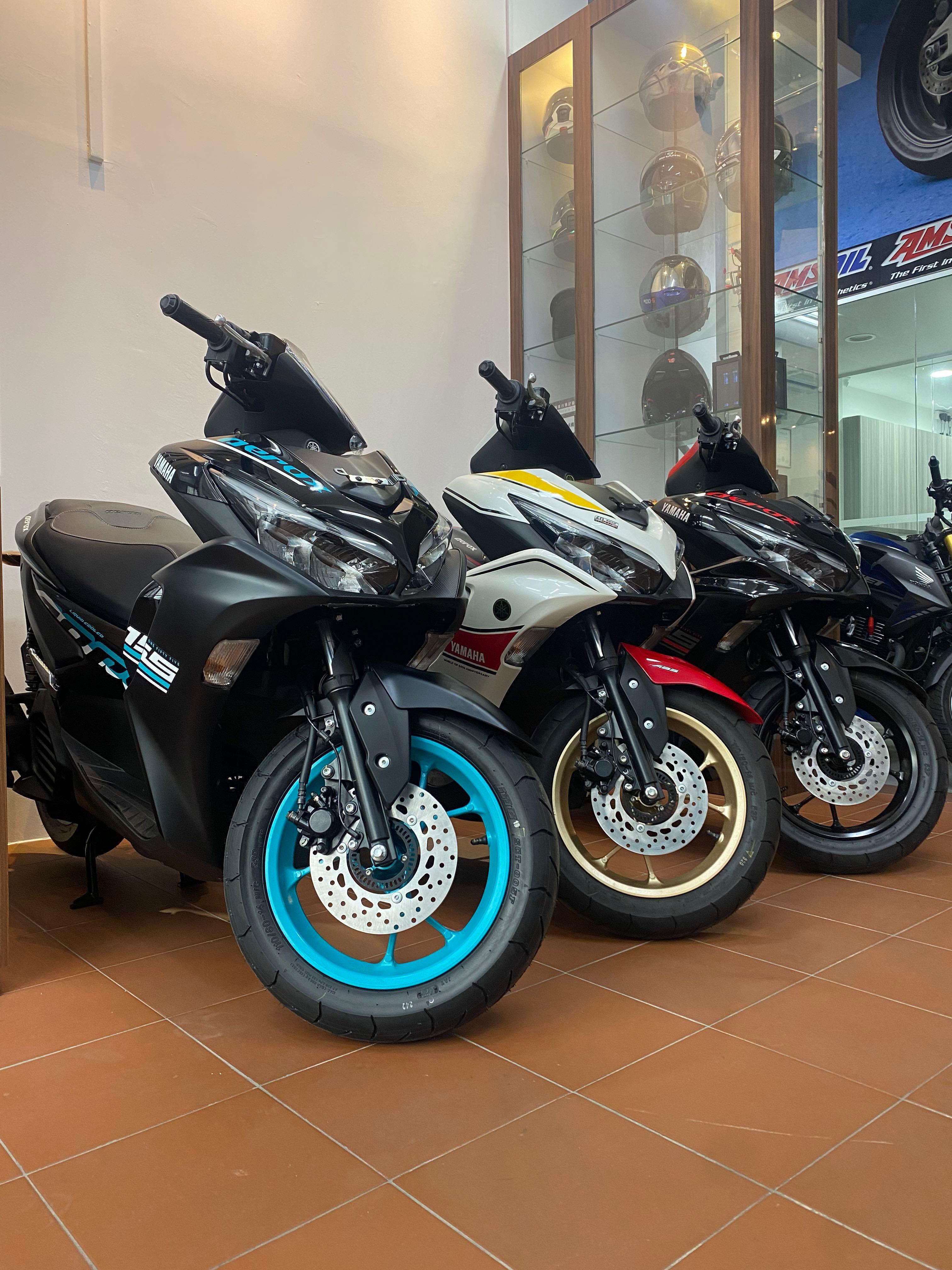 Yamaha Aerox 155 V2 ABS Key Keyless, Motorcycles, Motorcycles for Sale ...