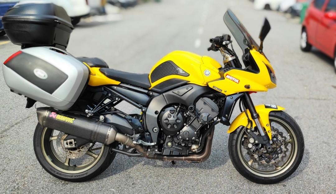 Yamaha Fazer 1000 Yellow Tourer FZ1 fully loaded, Motorbikes on Carousell