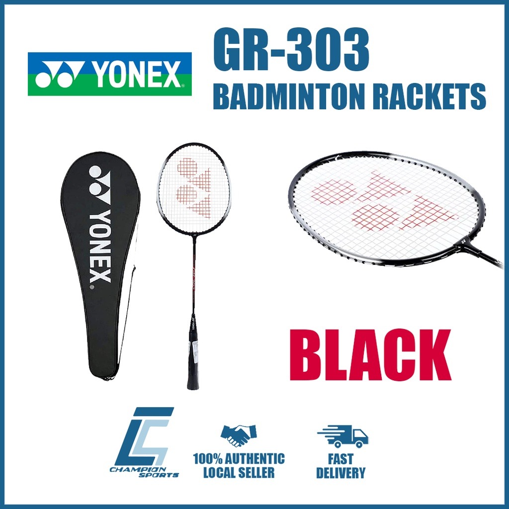 Yonex GR-303 Badminton Racket (Available 5 Colors) Free Racket Bag ...