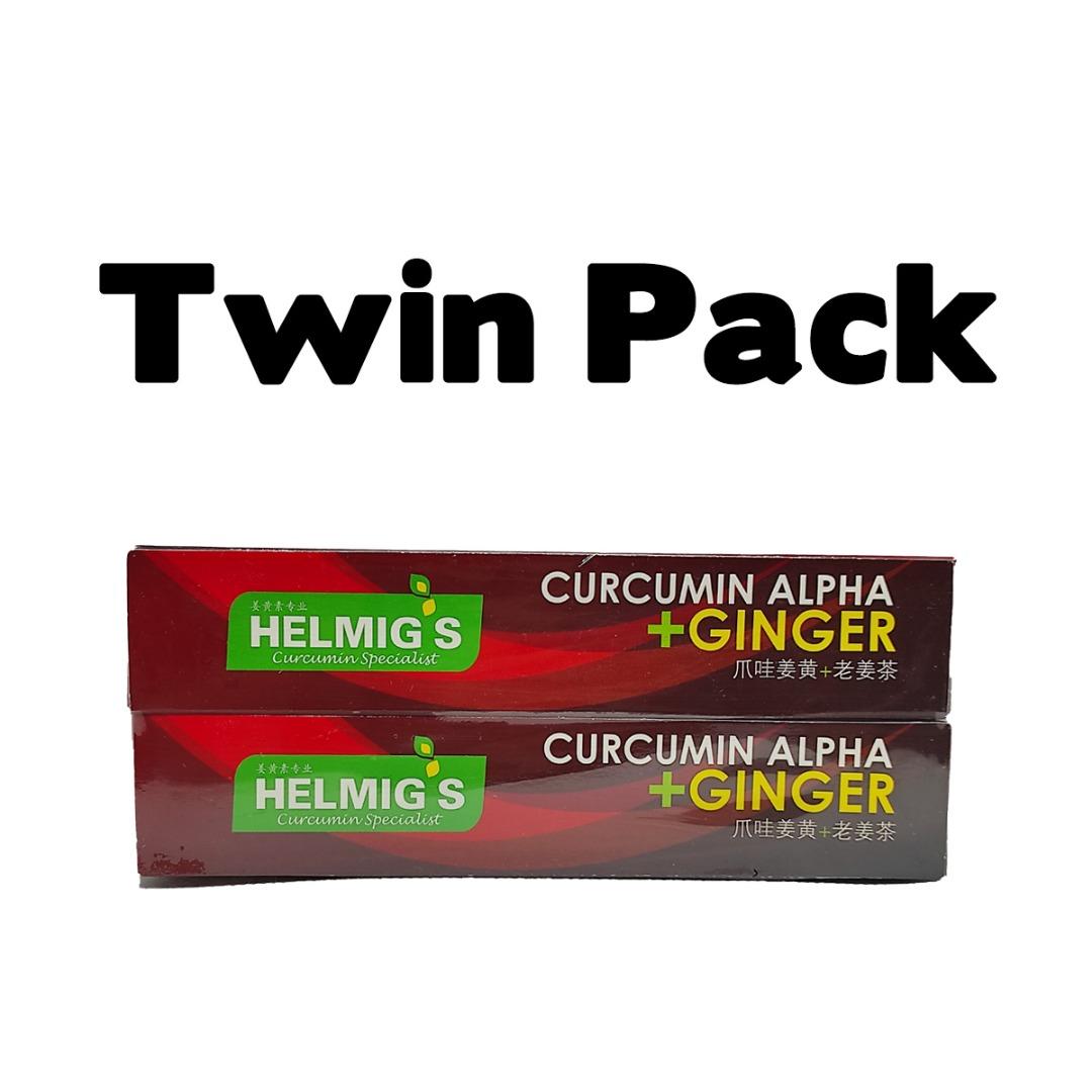 2 Boxes Helmig's Curcumin Sachets - Alpha & Ginger (10 x 18g), Health ...