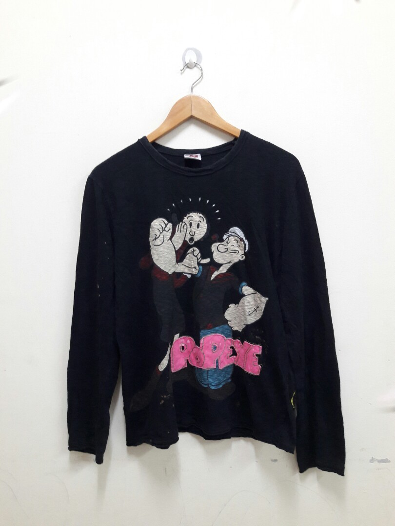 45rpm pig X Popeye, Men's Fashion, Tops & Sets, Tshirts & Polo Shirts ...