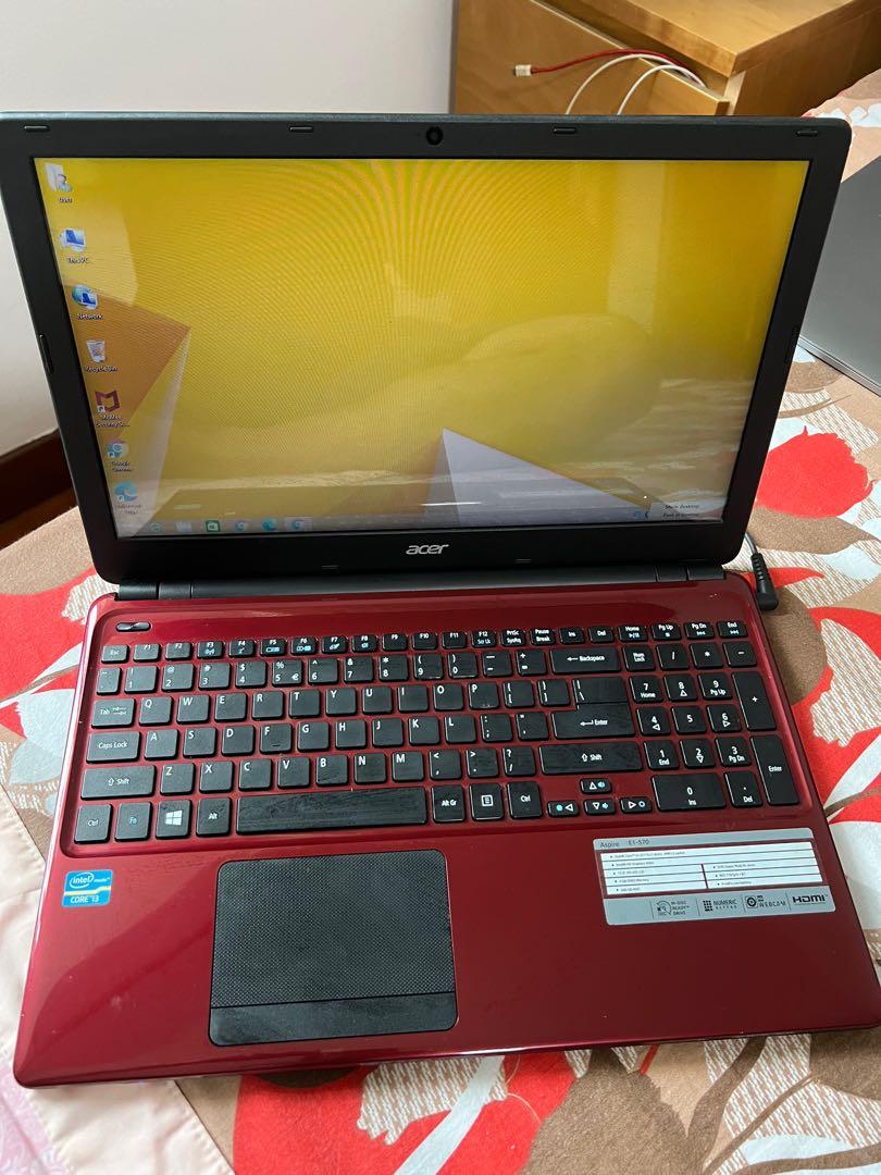 Acer Aspire E1-570 (15.6" screen, 4GB Ram, 500GB hard disk), Computers ...