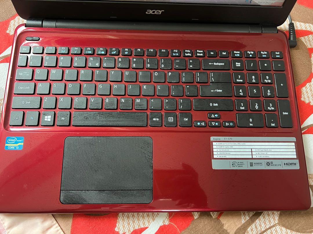 Acer Aspire E1-570 (15.6" screen, 4GB Ram, 500GB hard disk), Computers ...