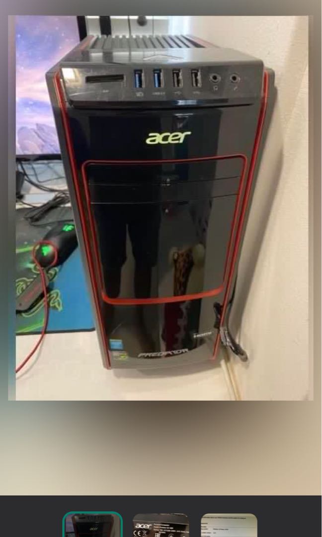 Acer Predator Gaming CPU, Computers & Tech, Parts & Accessories ...