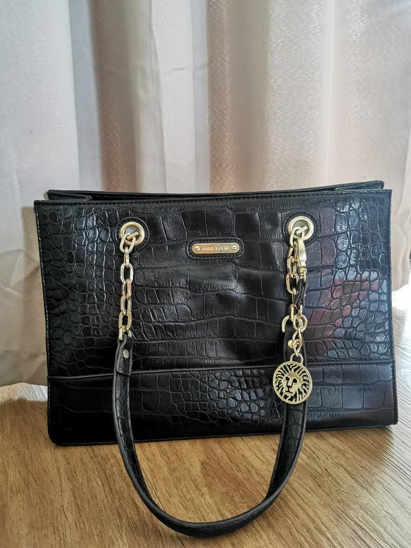 Anne Klein genuine luxury bag leather pre-loved, Women's Fashion, Bags ...