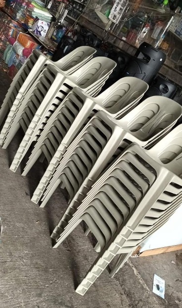 APOLLO WHITE MONOBLOCK CHAIRS, Furniture & Home Living, Furniture ...