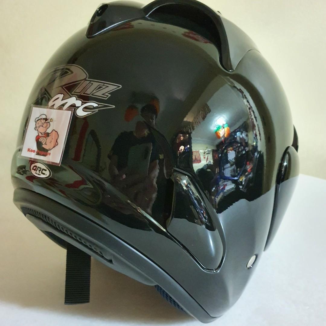ARC RITZ HELMET BLACK COLOUR, Motorcycles, Motorcycle Accessories on ...