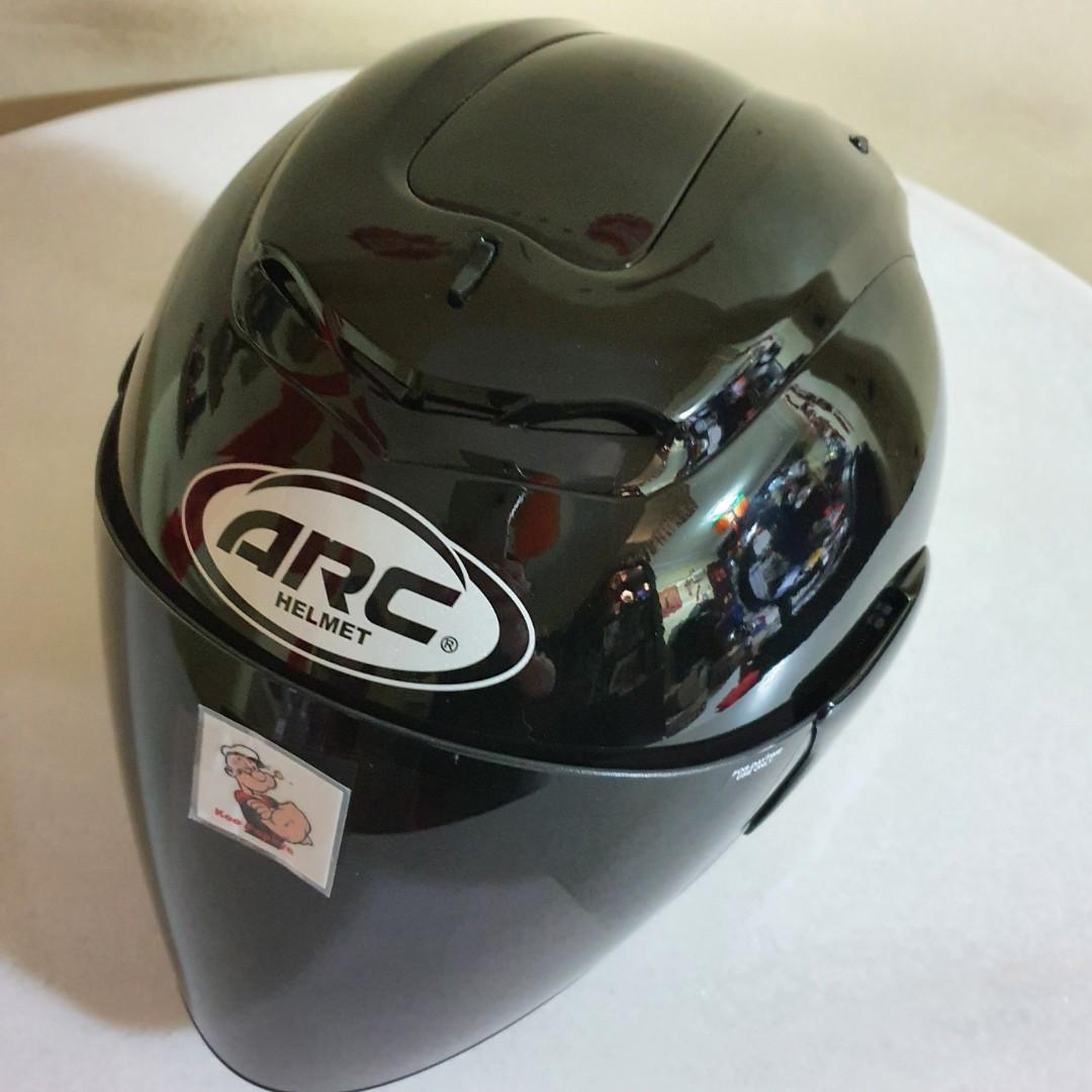 ARC RITZ HELMET BLACK COLOUR, Motorcycles, Motorcycle Accessories on ...