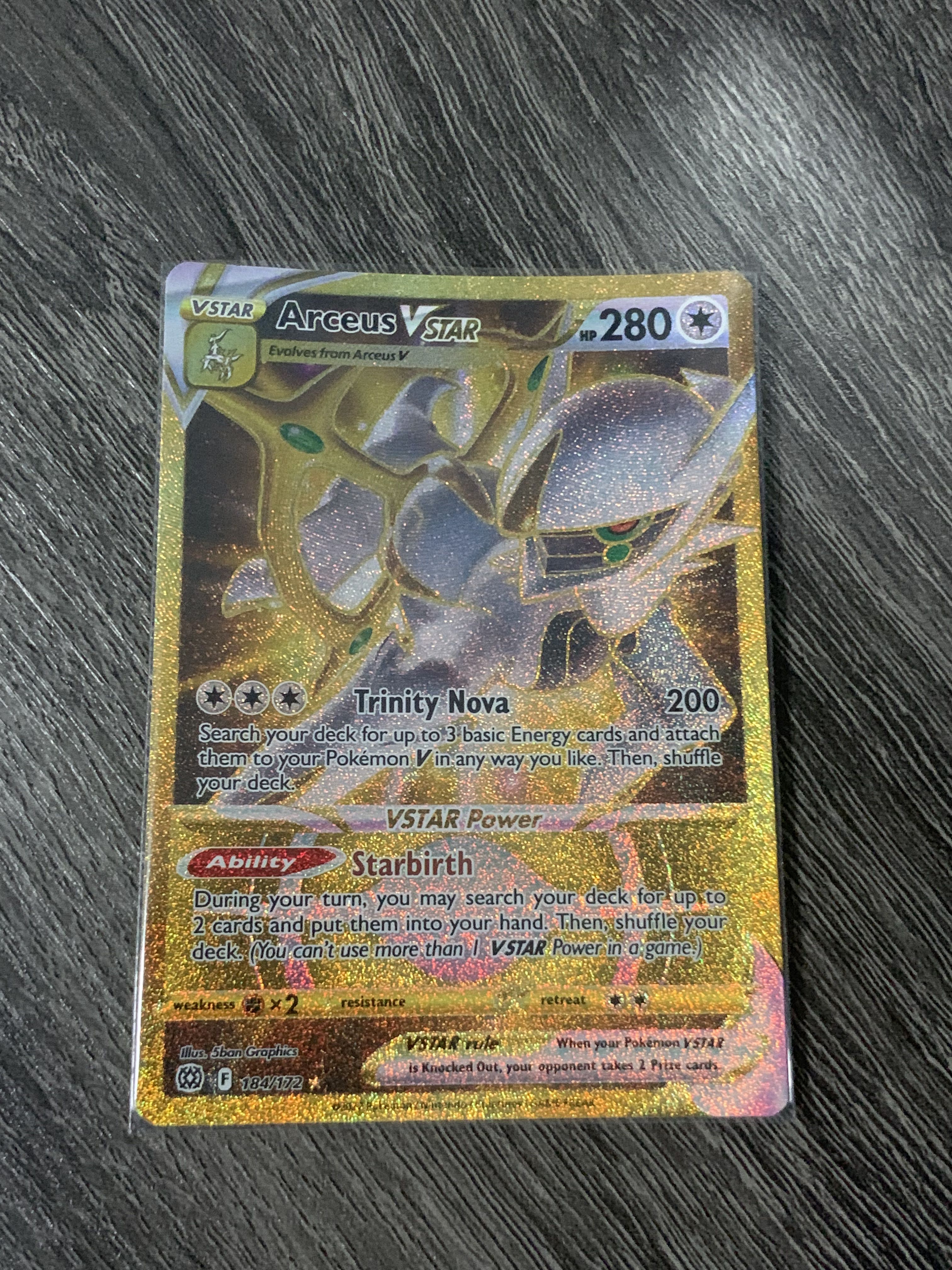 Arceus vstar gold card, Hobbies & Toys, Toys & Games on Carousell
