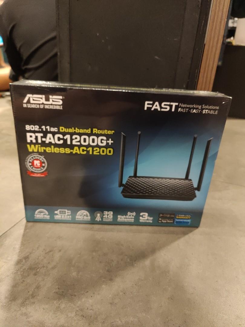 Asus 802.11ac dual band router rt-ac1200g+, Computers & Tech, Parts ...