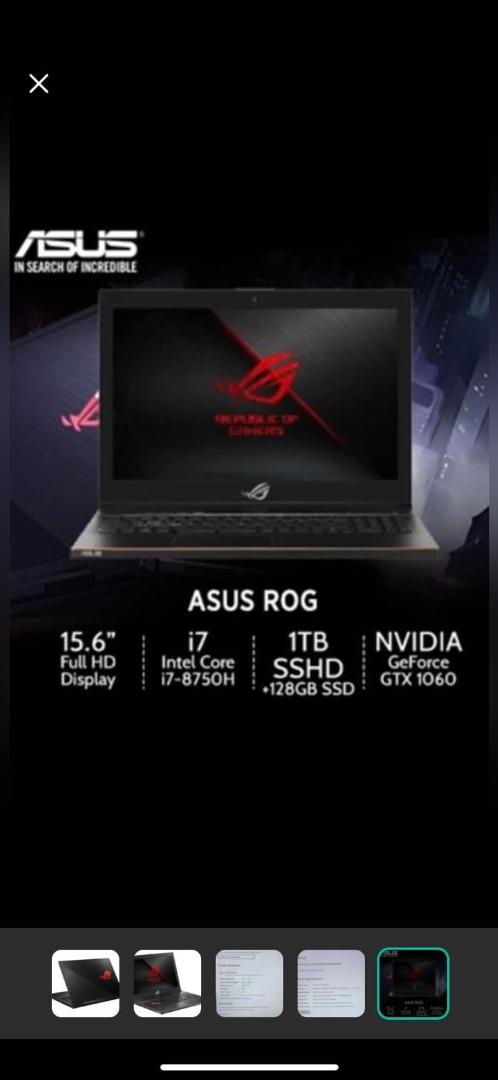 ASUS ROG GU501G GAMING LAPTOP, Computers & Tech, Laptops & Notebooks on ...