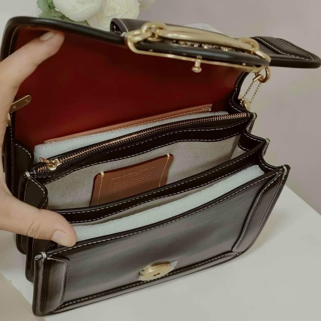 Coach Hero Crossbody Bag - Black, Women's Fashion, Bags & Wallets ...