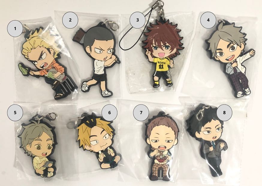 Authentic Haikyuu Characters Days Character keychain Brand New in ...
