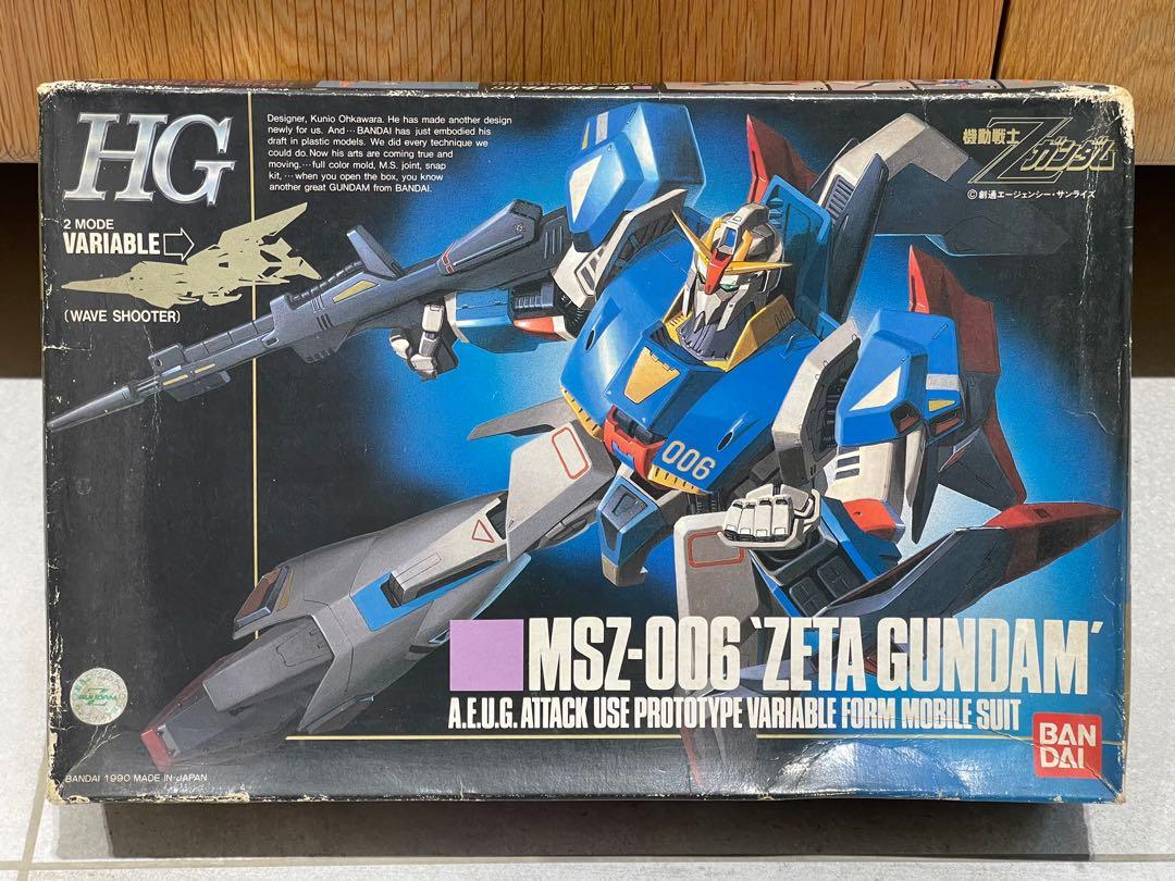 Bandai 第一代初版多色成形 HG MSZ-006 Zeta Z Gundam 高達模型1/144 老模 懷舊 絕版 舊模, 興趣及遊戲, 玩具 & 遊戲類 - Carousell