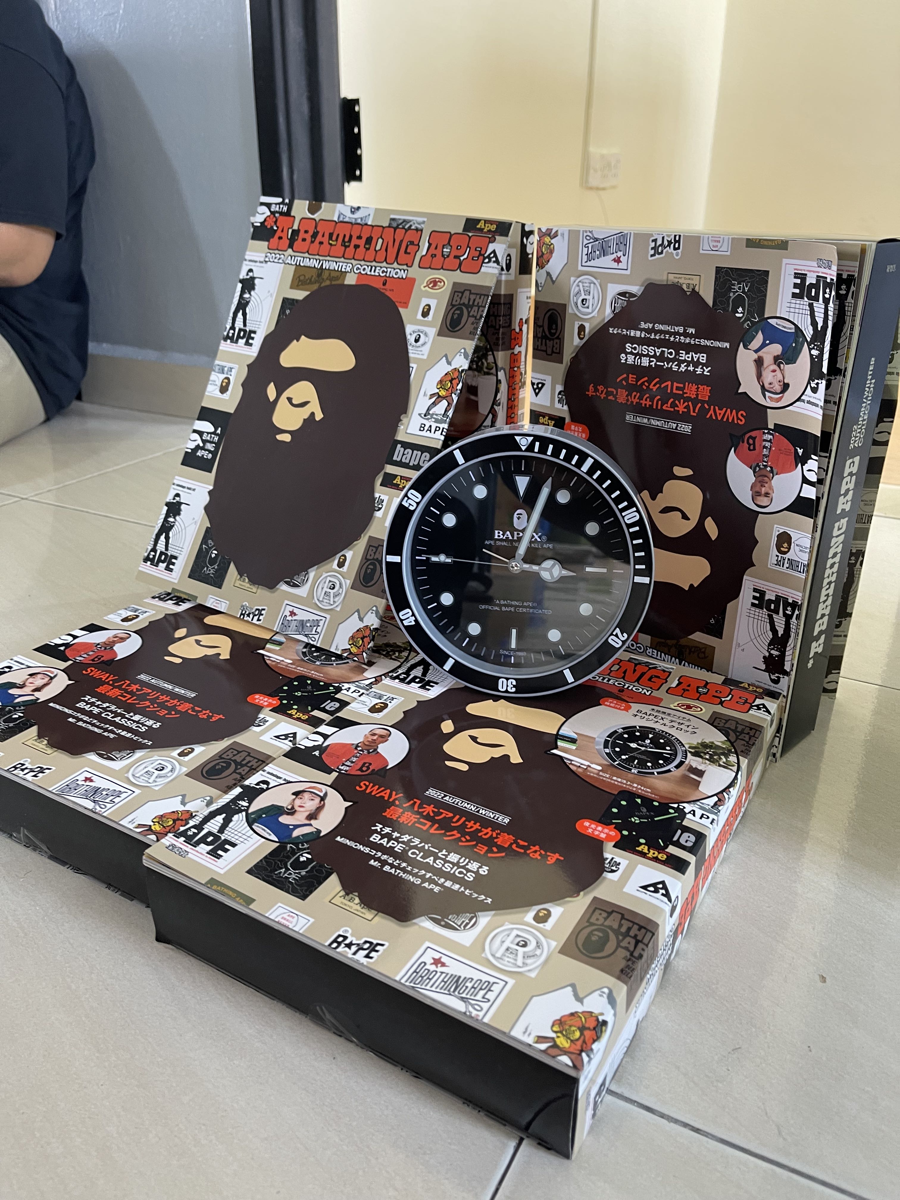 Bape Table Clock, Hobbies & Toys, Books & Magazines, Magazines on Carousell