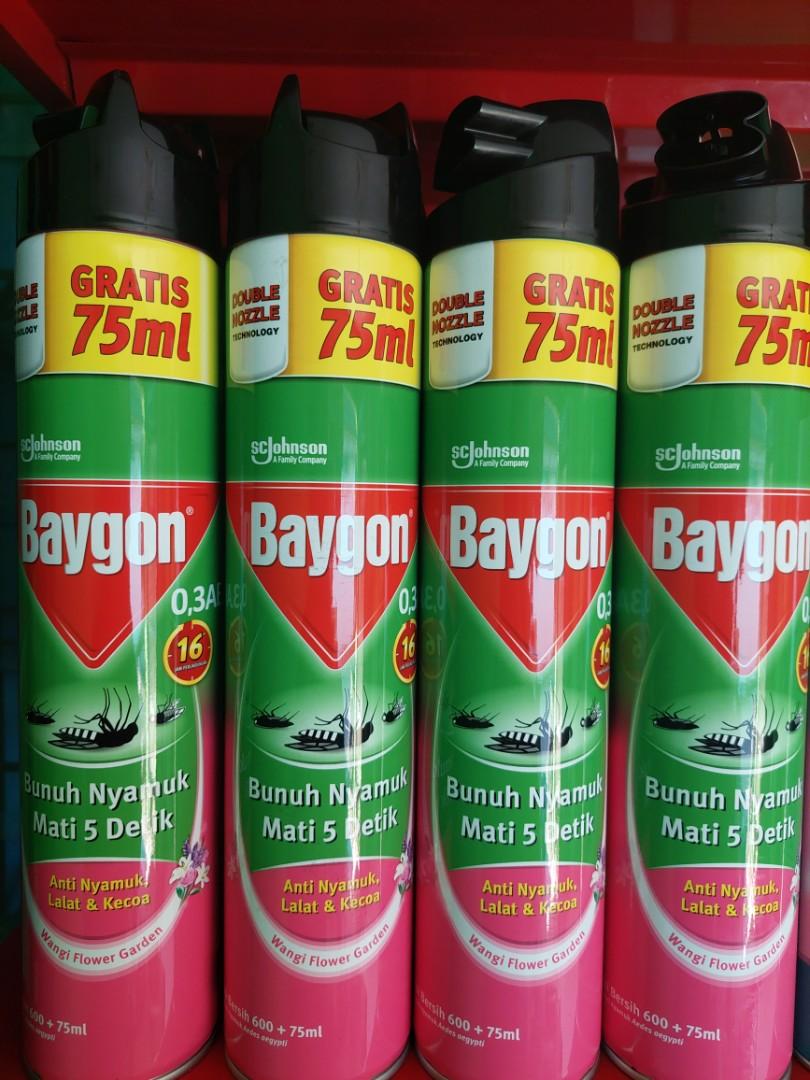 Baygon 600ml + 75ml Flower Garden, Barang Yang Dicari di Carousell