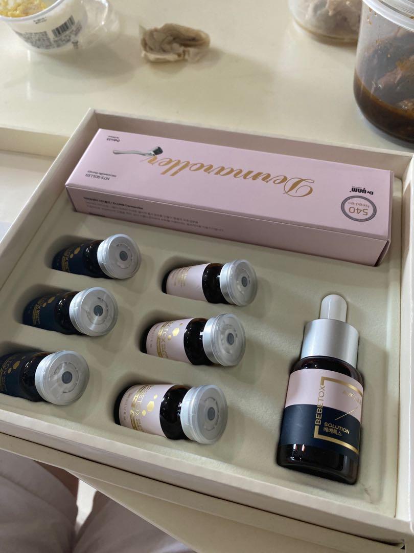Bebetox Pore Tightening ampoule with dermatoller, Beauty & Personal ...