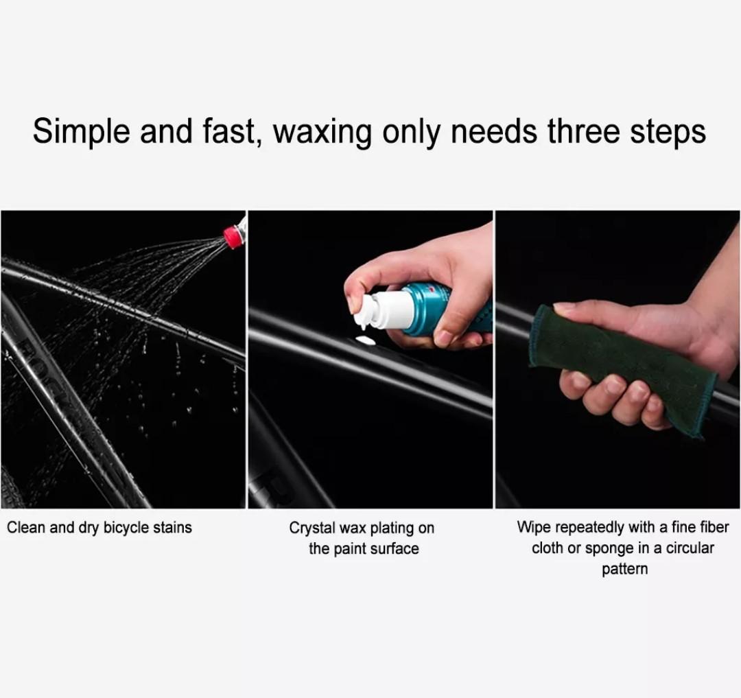 Bicycle frame polish wax solution, Sports Equipment, Bicycles & Parts ...