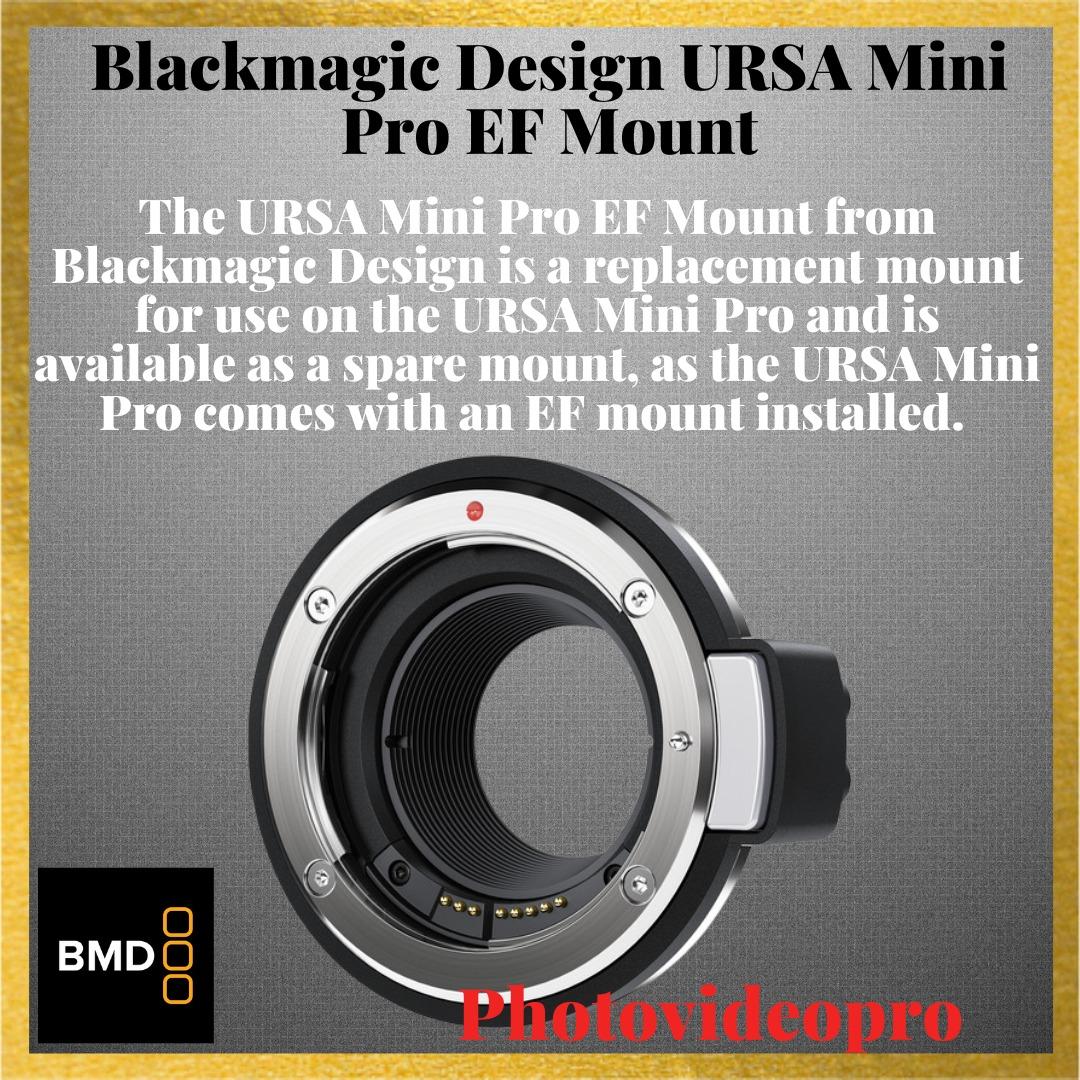Blackmagic Design URSA Mini Pro EF Mount, Photography, Lens & Kits on ...