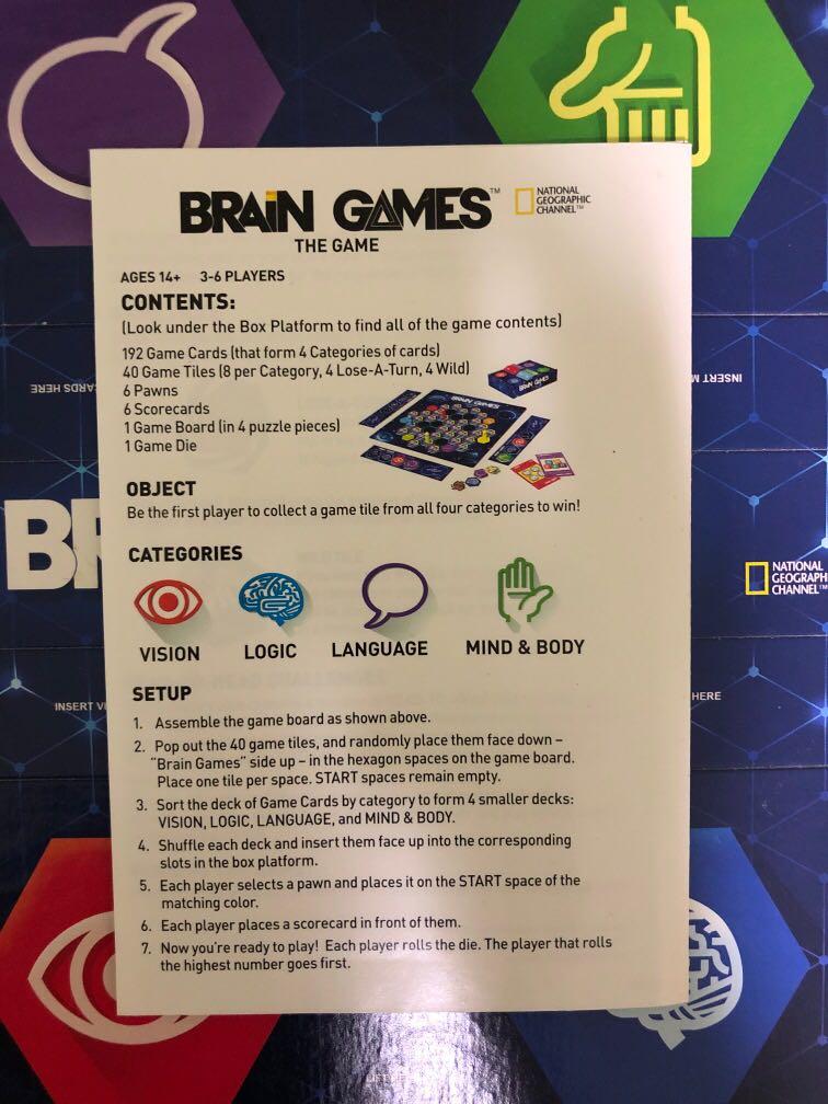BRAIN GAMES, Hobbies & Toys, Toys & Games on Carousell