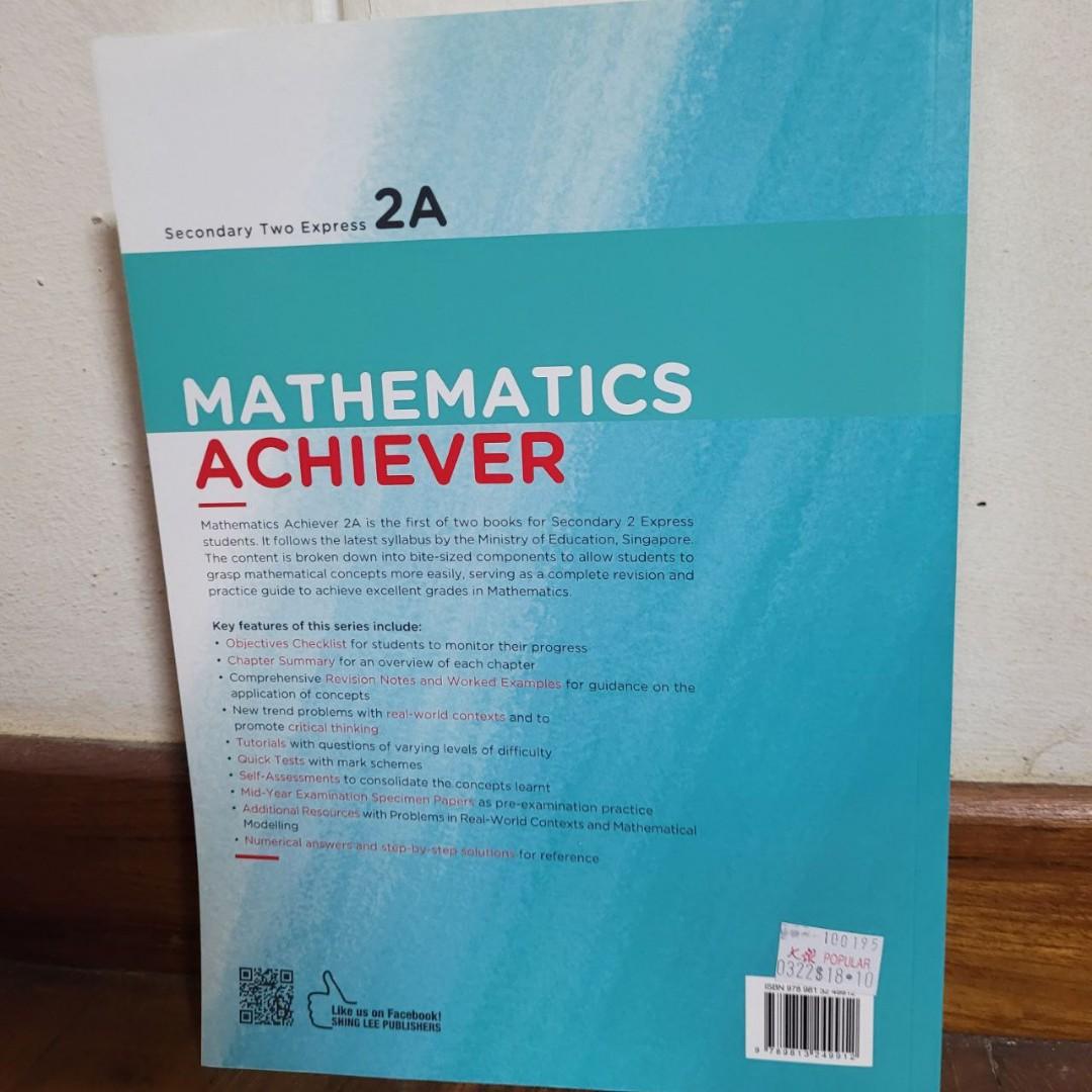 BRAND NEW Mathematics Achiever 2A and 2B Secondary Sec 2 Express NA ...