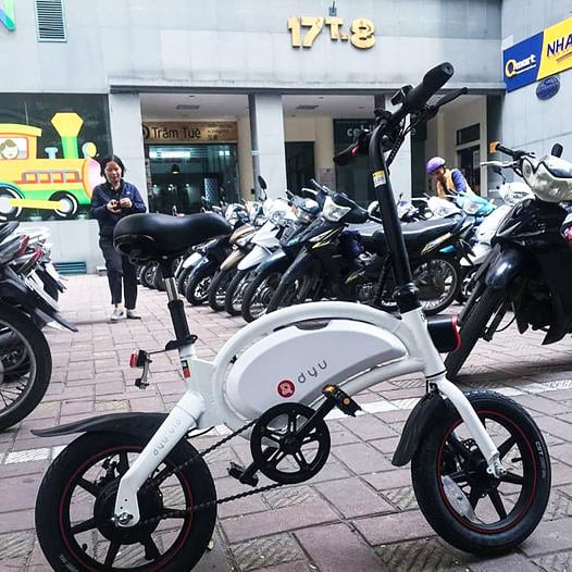 DYU D3+ Smart Electric Bike 14 inch 10AH Lithium Alloy Scooter Plus ...