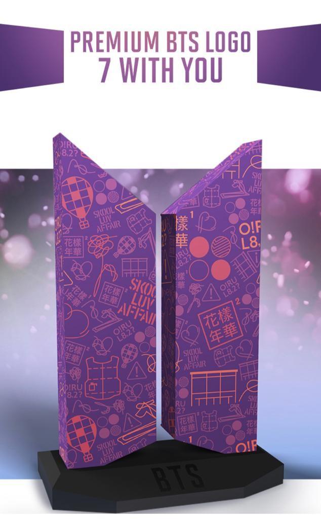 BTS | Premium BTS Logo Collectible: 7 With You, Hobbies & Toys ...