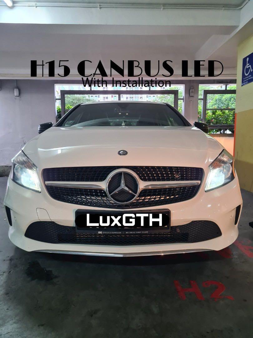 Car Daytime Running Light DRL Low High Dipped Beam Foglight Reverse ...