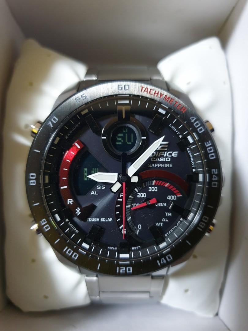 Casio Edifice Ecb-900ydb-1ajf Bluetooth Smartphone Link Solar Men's ...
