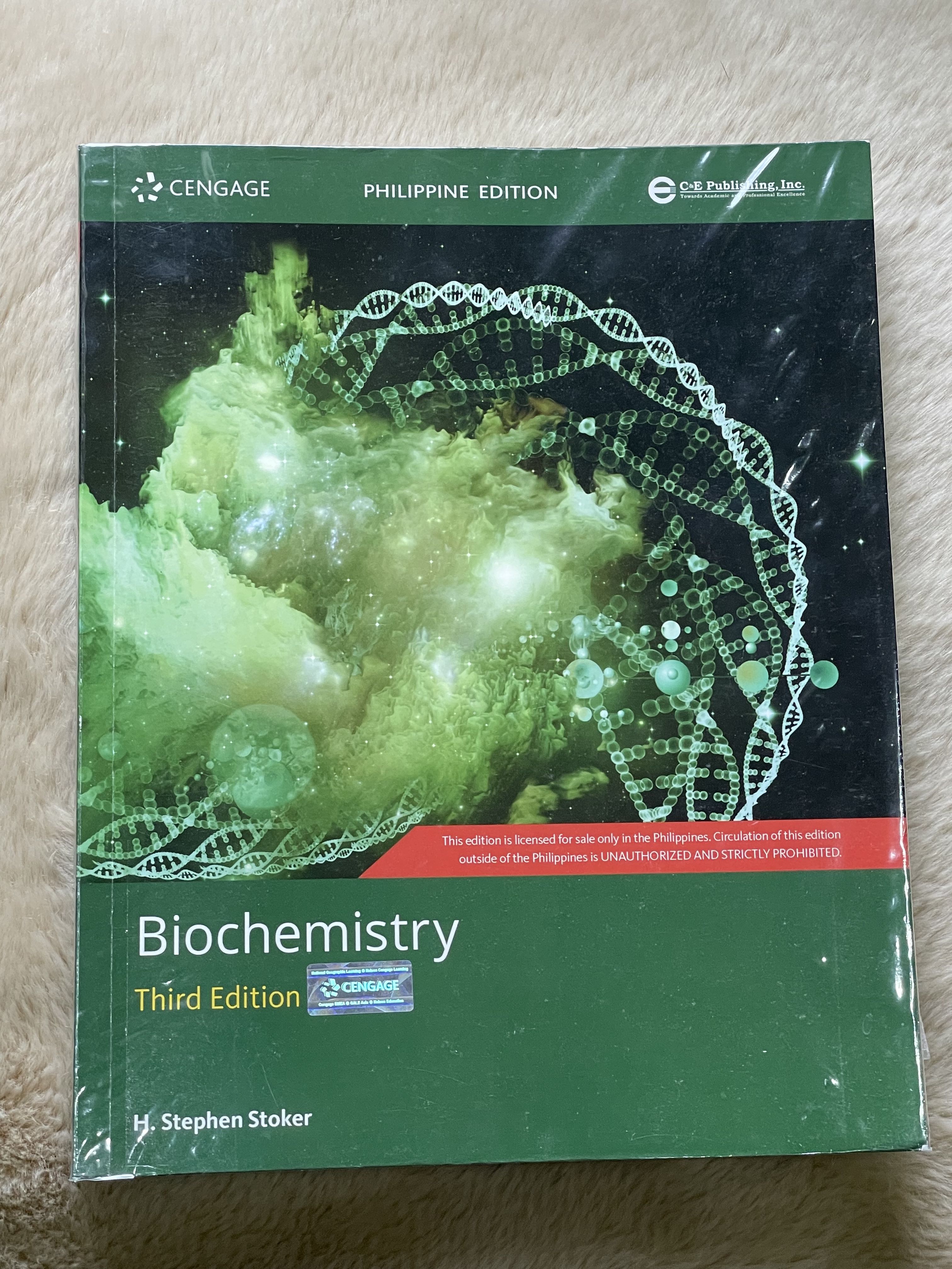 Cengage | Biochemistry | Third Edition | H. Stephen Stoker, Hobbies ...