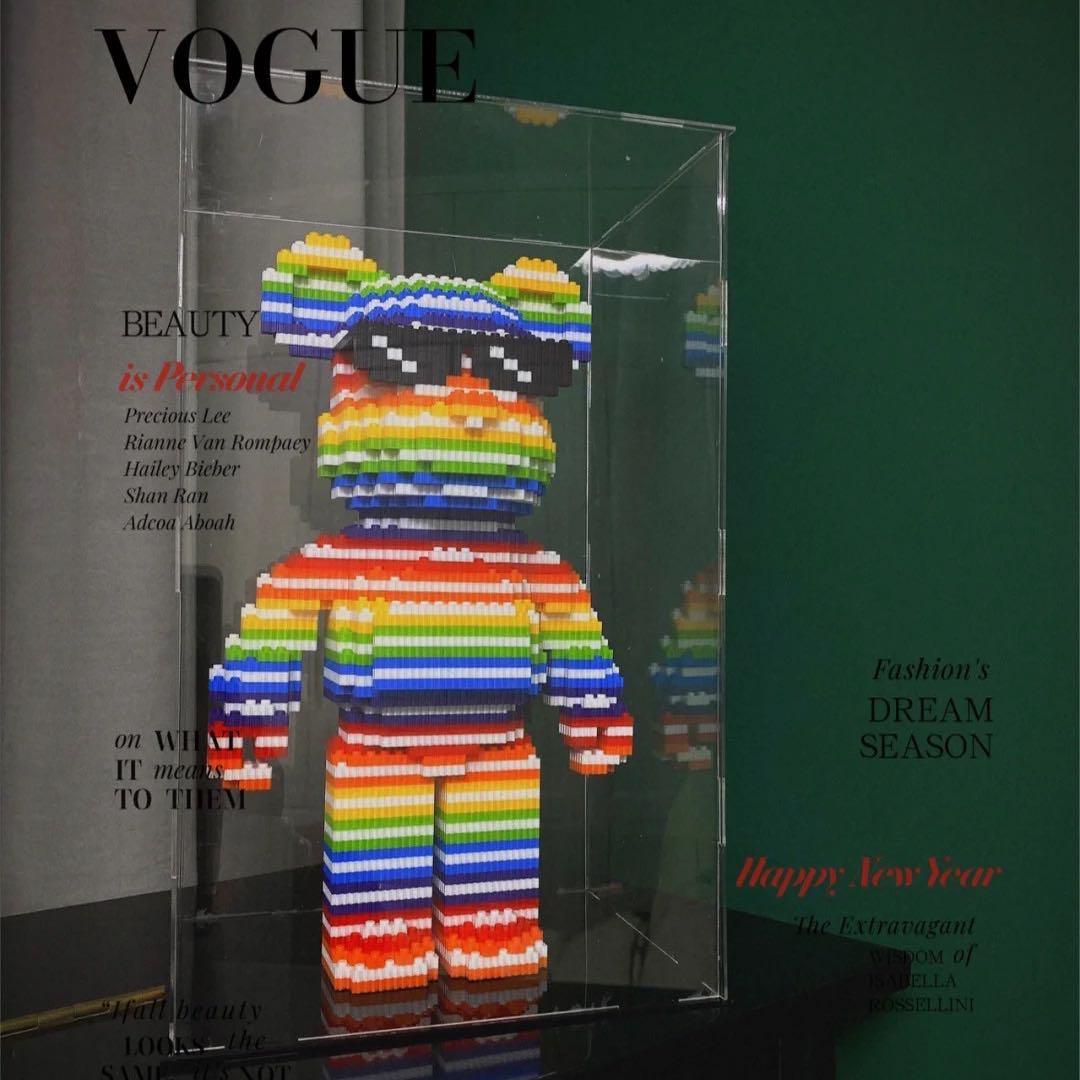 Colourful Bearbrick Violent Bear Building Blocks Lego DIY Toys Birthday ...