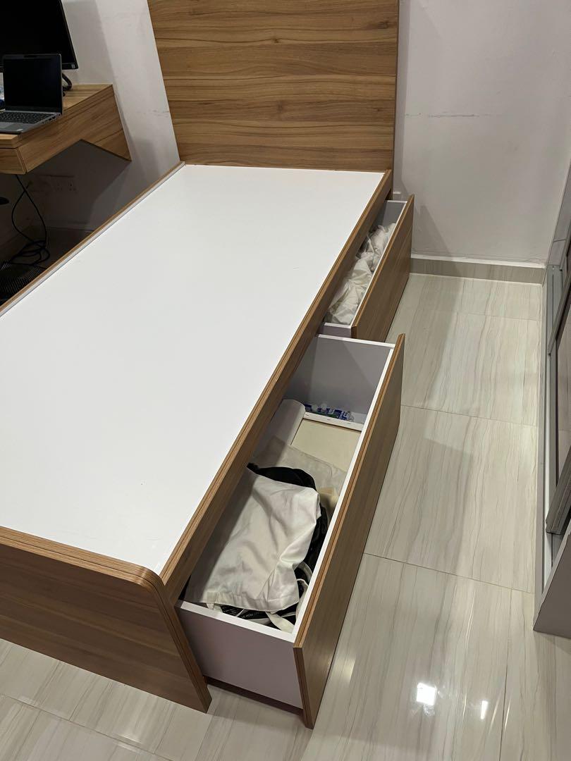 Custom made Single bed, Furniture & Home Living, Furniture, Bed Frames ...