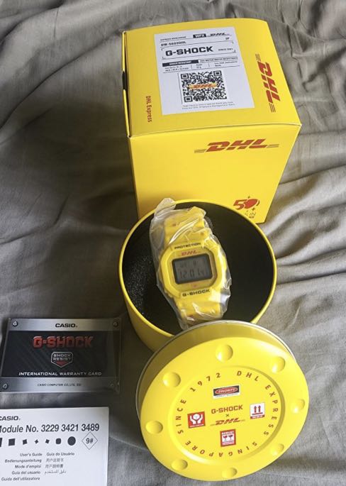 DHL Gshock, Men's Fashion, Watches & Accessories, Watches on Carousell