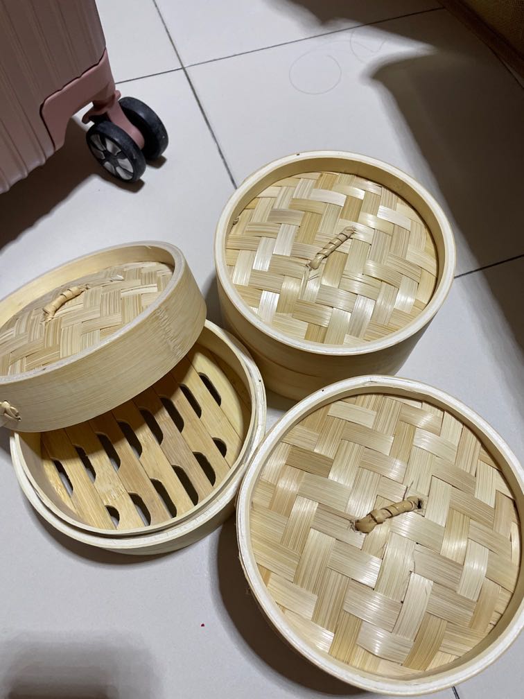 Dim Sum Bamboo Straw Box, Furniture & Home Living, Kitchenware ...