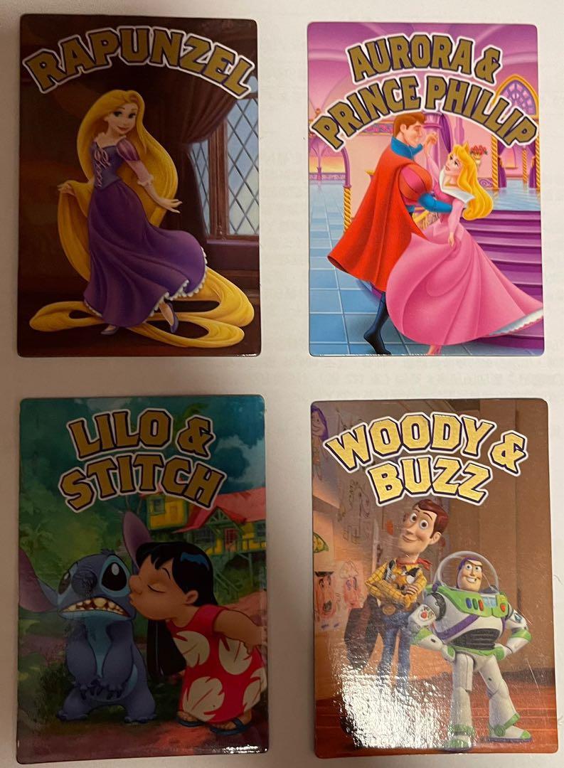 Disney迪士尼 卡通人物卡 Rapunzel Aurora Stitch Woody Buzz, 興趣及遊戲, 收藏品及紀念品, 郵票及 ...