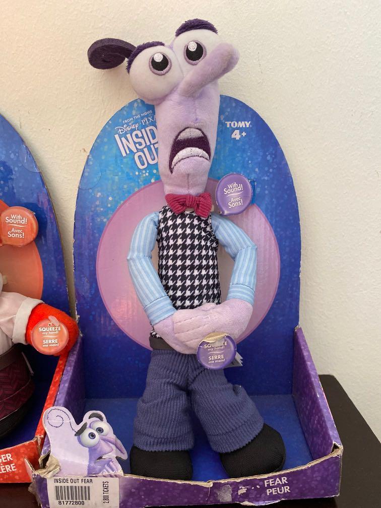 Disney Pixar Inside Out Fear Anger Emotion Soft Toy, Hobbies & Toys ...