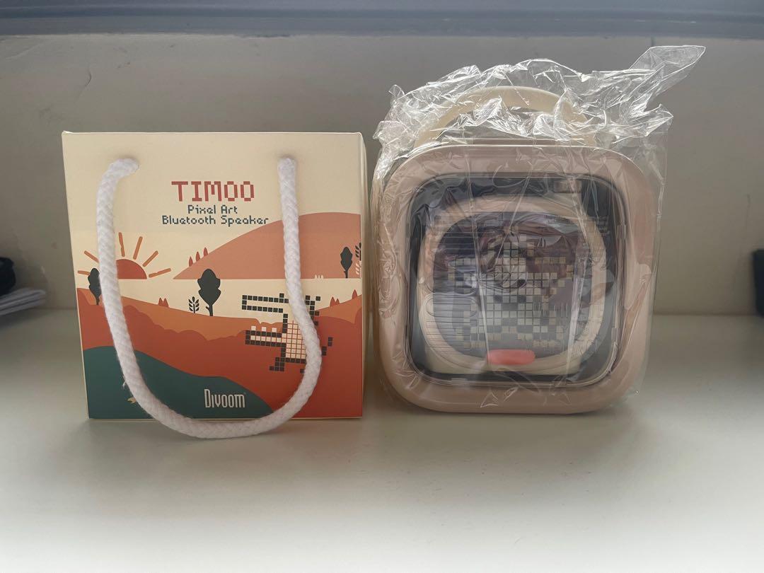 Divoom Timoo Pixel Art Bluetooth Speaker (Ivory), Audio, Soundbars ...