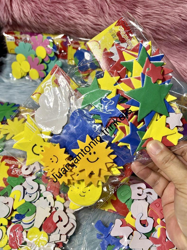 DIY Craft Foam Sticker Shapes ScrapBooking, Hobbies & Toys, Stationary ...
