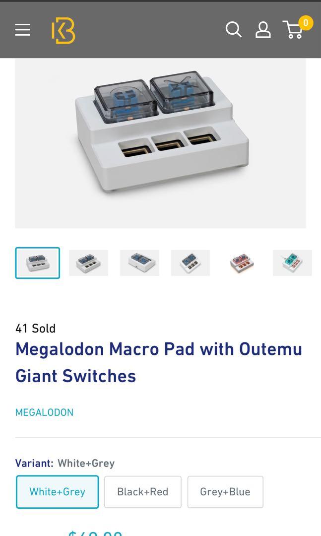 Doio megalodon macropad with giant keys and rgb, Computers & Tech ...