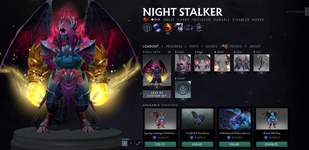 Dota 2 Collectors Cache Night Stalker, Video Gaming, Gaming Accessories, In-Game Products on ...