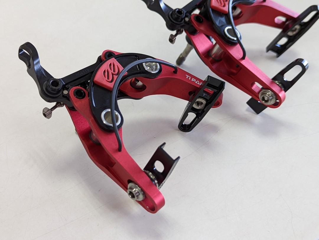 Eebrake caliper with TiParts long arm, Sports Equipment, Bicycles ...