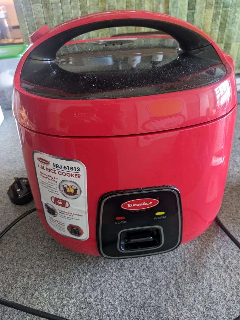 EuropAce Rice cooker 1.8L, TV & Home Appliances, Kitchen Appliances ...