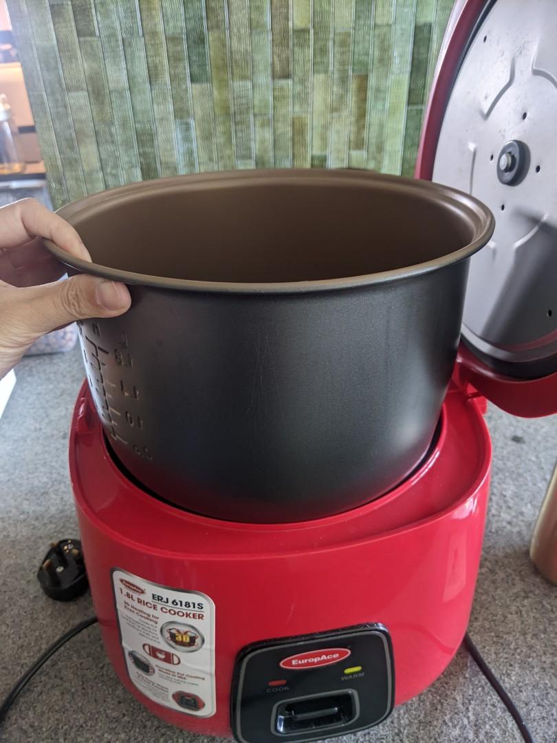 EuropAce Rice cooker 1.8L, TV & Home Appliances, Kitchen Appliances ...
