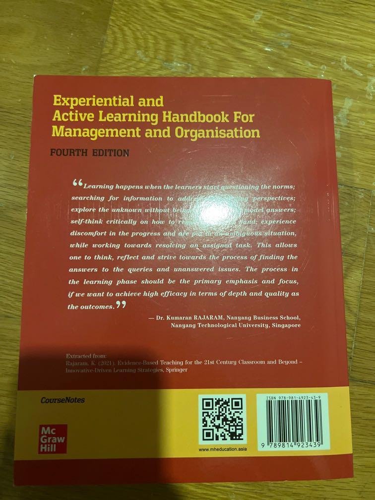Experiential and Active Learning Handbook For Management and Organisation, Hobbies & Toys, Books ...